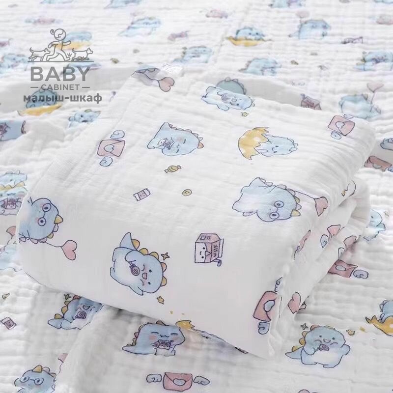 Полотенце-халат Детские Банное полотенце Марля 4слоя