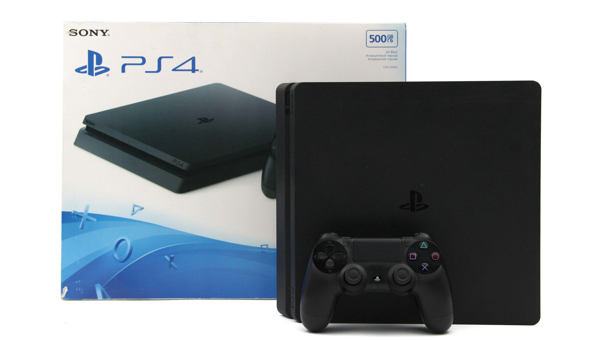 Игровая приставка Sony PlayStation 4 Slim 500 Gb (CUH 20XX) В Коробке
