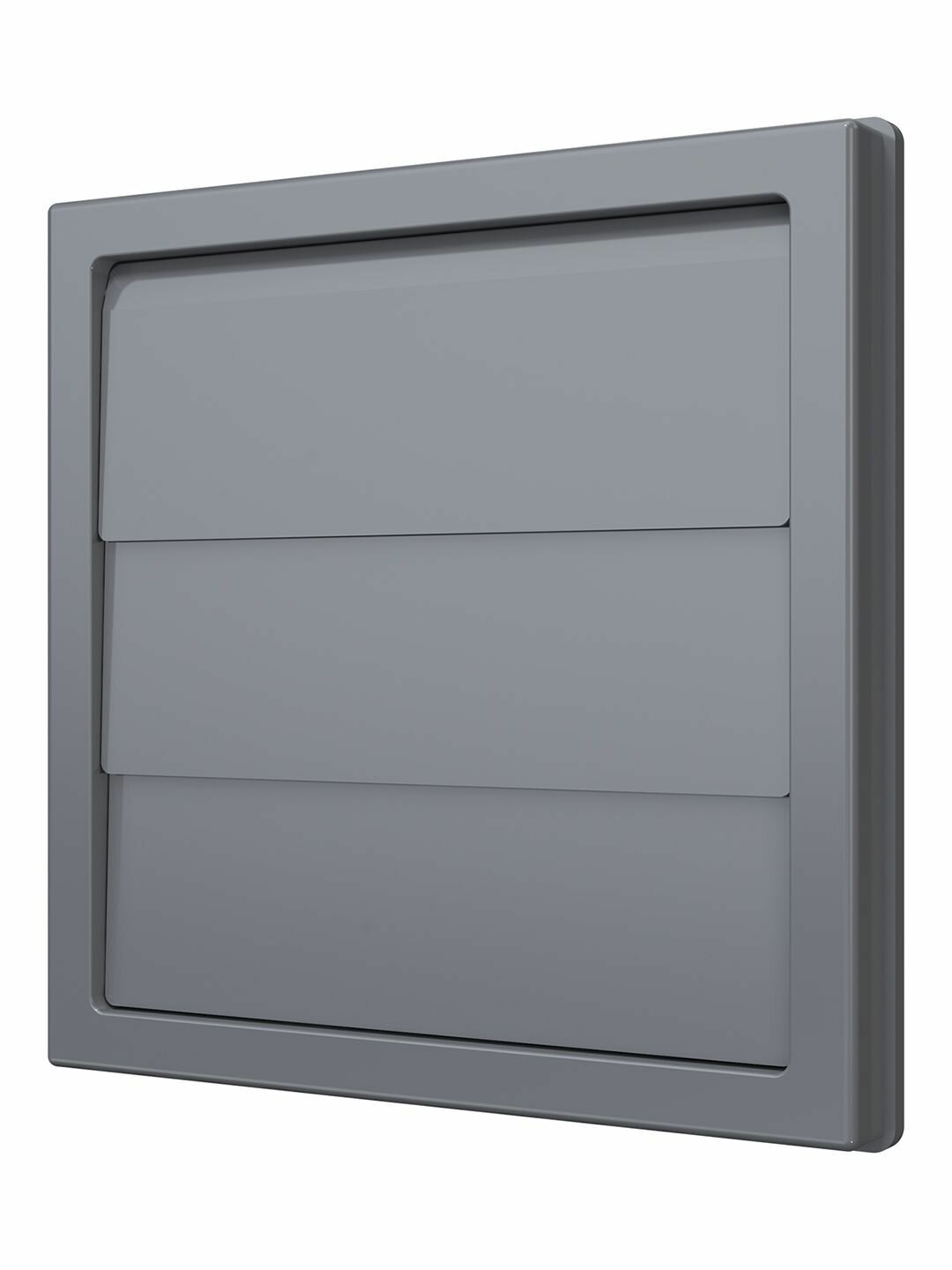 Выход стенной КФ фланец D100 жалюзи 150мм x150мм ASA Gray ERA