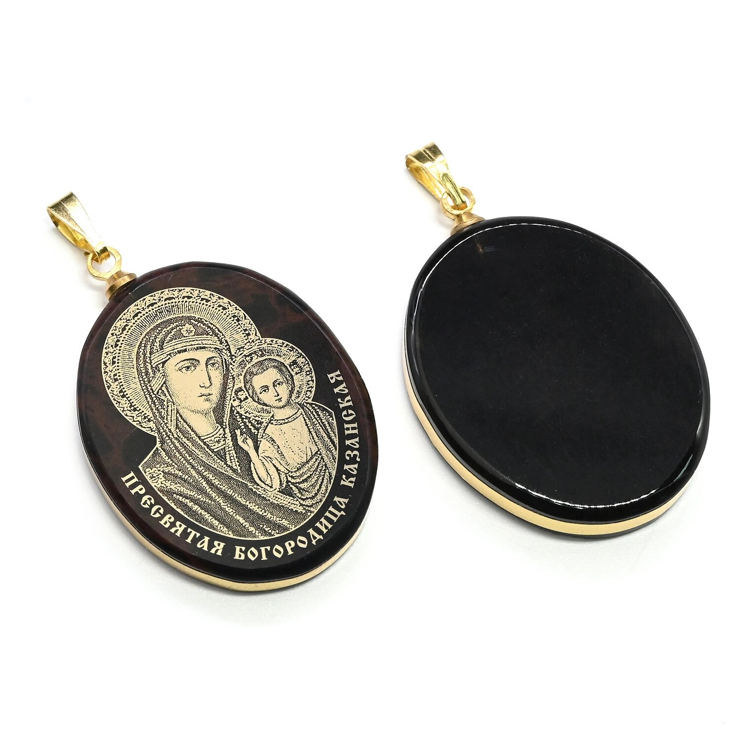 Подвеска, обсидиан