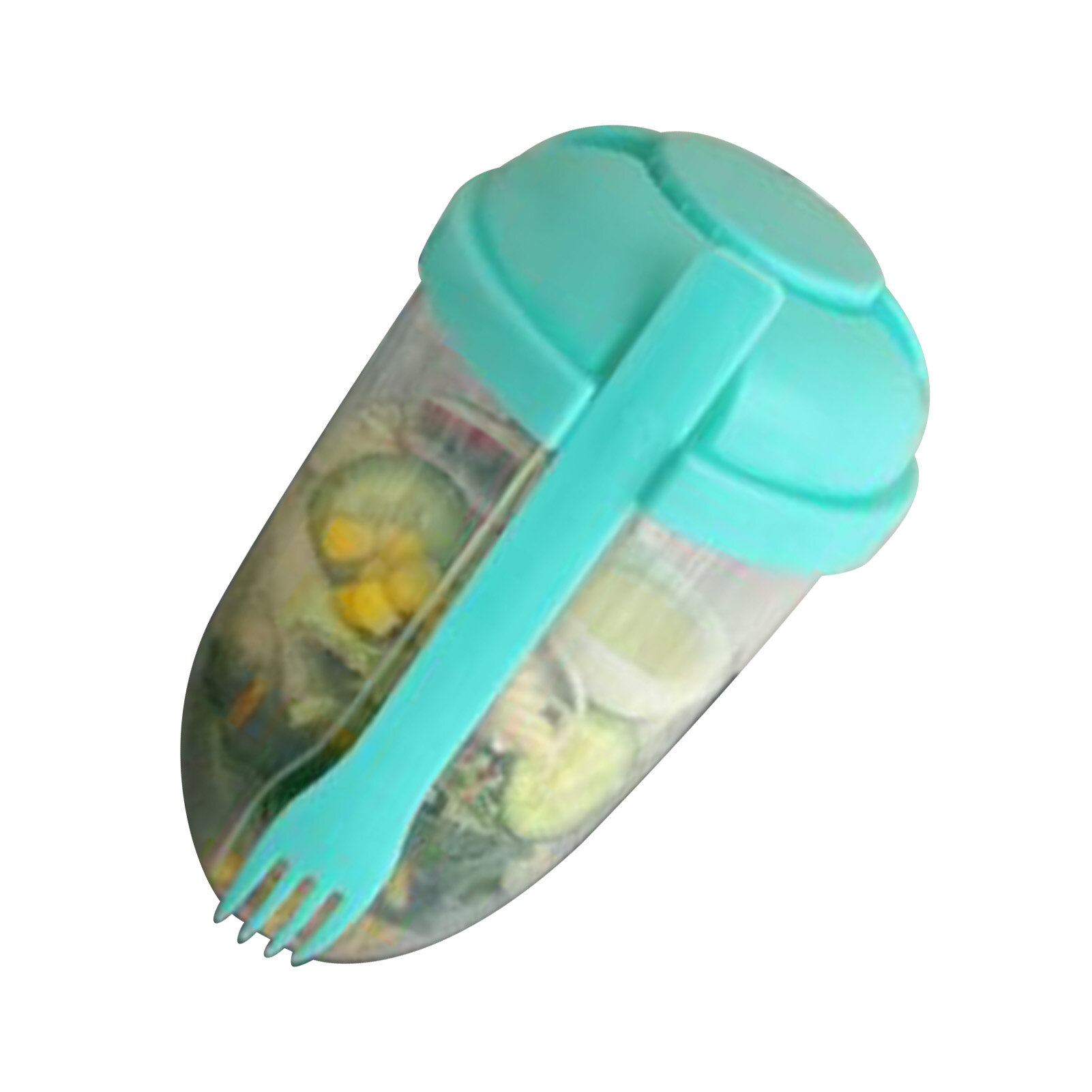 Овощной салат для завтрака, портативная чашка для здорового салата с крышкой и вилкой