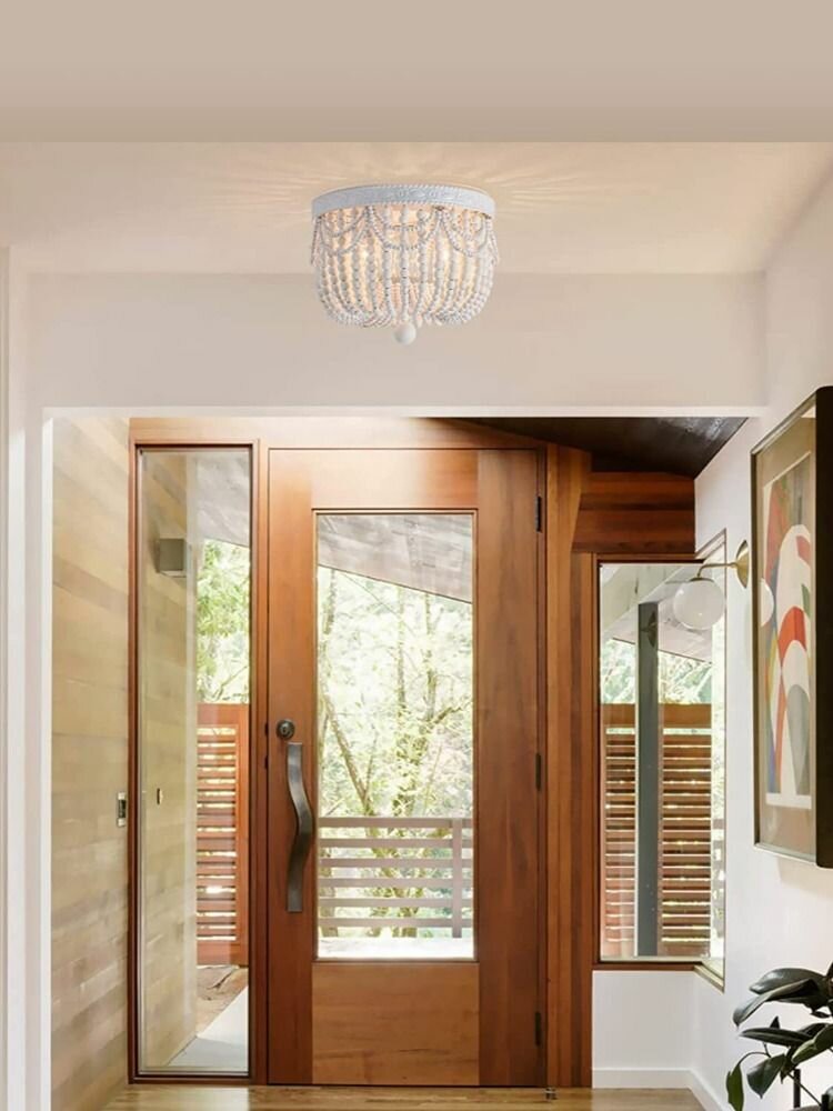 Люстра из бусин в стиле бохо