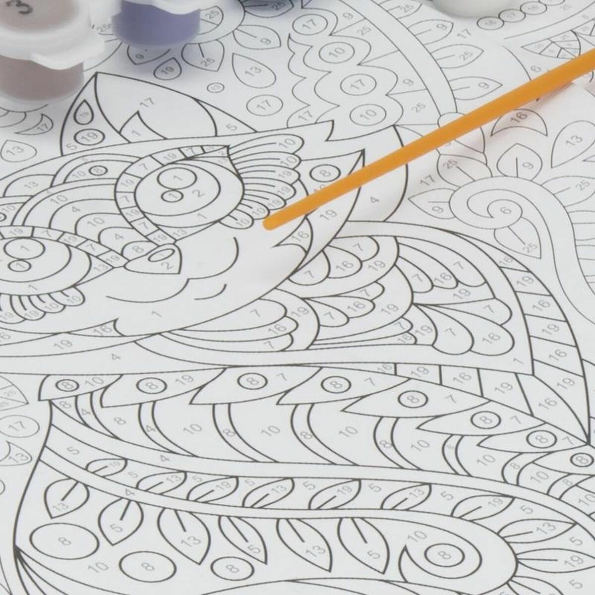 Картина по номерам Lori "Котик" (Ркн-012), 10шт.