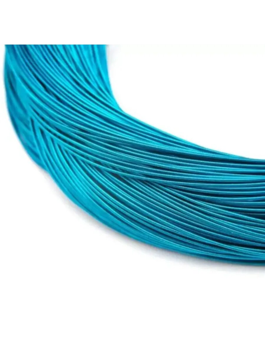 Бирюзовая жесткая канитель