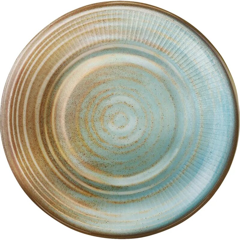 Набор тарелок (картон) (d=23 см) цвет Голубая керамика, 6 шт, 30000869