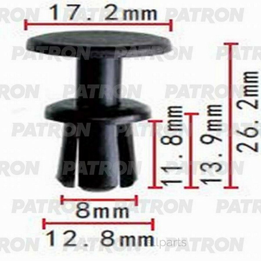 PATRON P37-1407 Клипса пластмассовая VAG применяемость: заклепка распорная