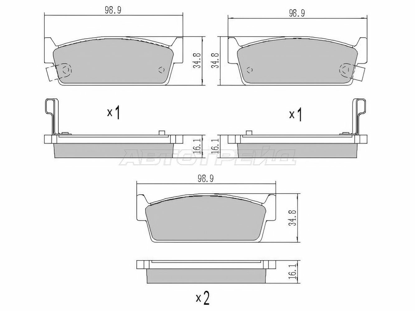 Тормозные колодки задние для Ниссан Cedric Gloria, Цефиро, Лаурел, Скайлайн арт STAY060NS036 SAT