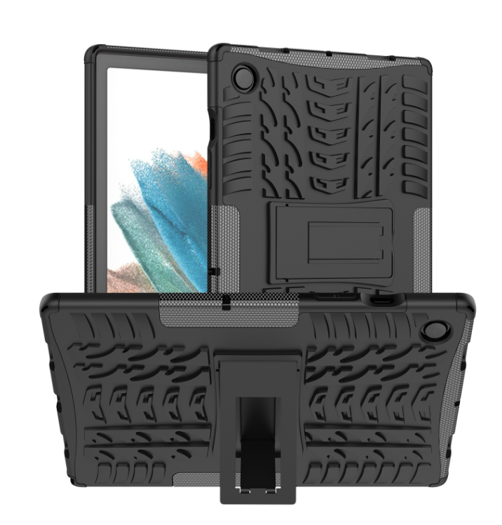 Противоударный чехол-бампер-пенал MyPads «Heavy» для Samsung Galaxy Tab S9 (SM-X710), черный MyPads