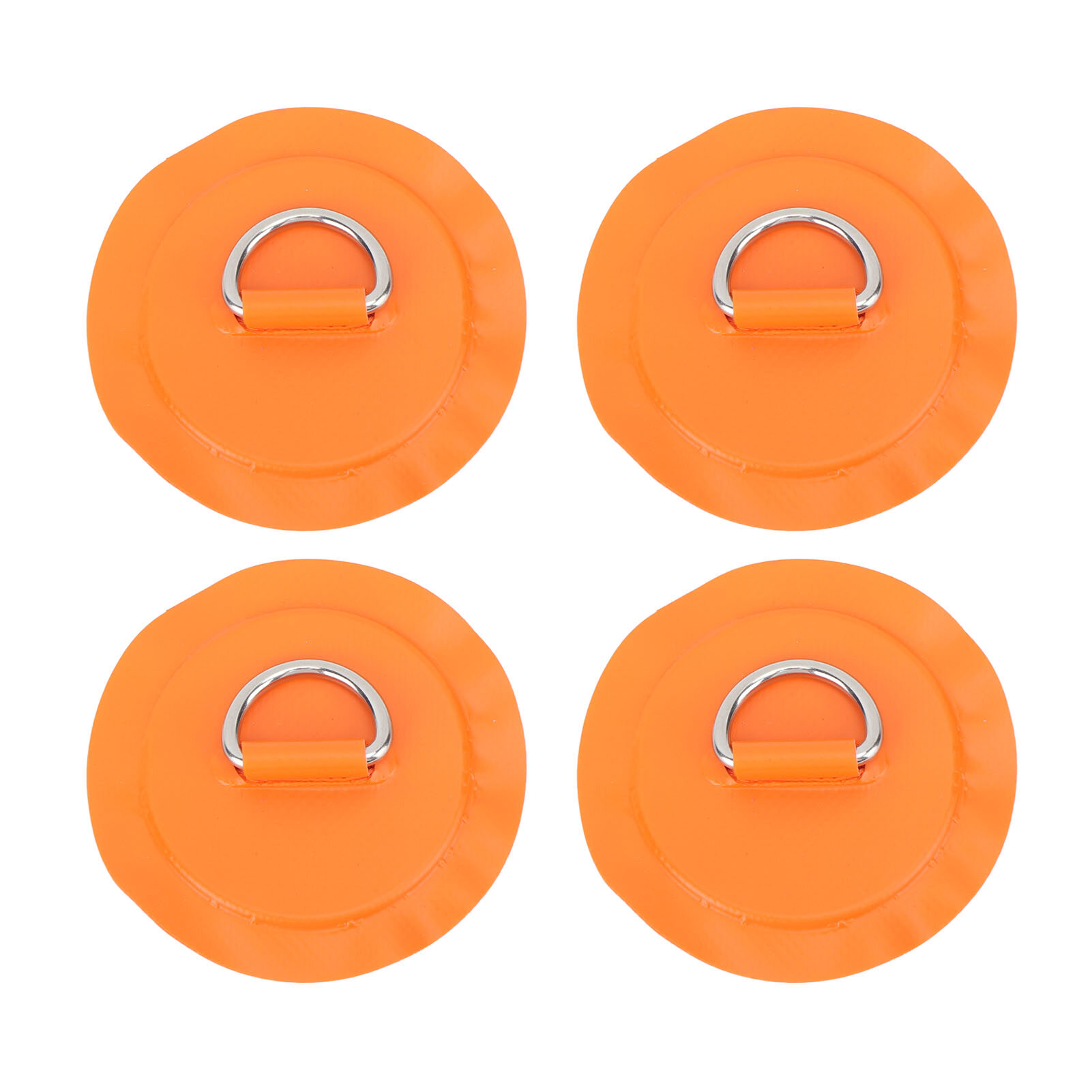 D-образные кольца, круглые, легкие, из ПВХ, для надувных лодок, досок для серфинга и сапсерфинга, 4 шт, оранжевые.