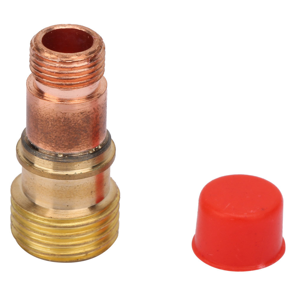 17GL TIG Gas Lens 2.4mm 3/32" для сварочного горелки WP-18, запчасть для стеклянной чаши, подходит для сварочного горелки WP-18, диаметр отверстия 2.4mm, 3/32"