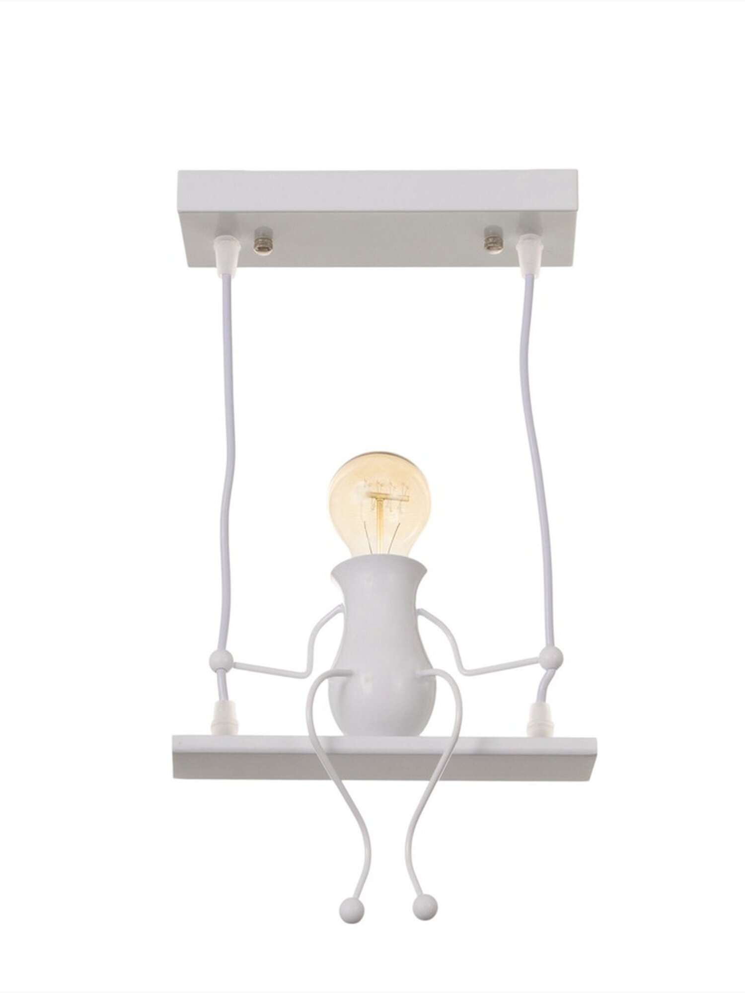 Светильник потолочный BayerLux Altalena, 1×40 Вт, Е27, белый, 27×22×12 см