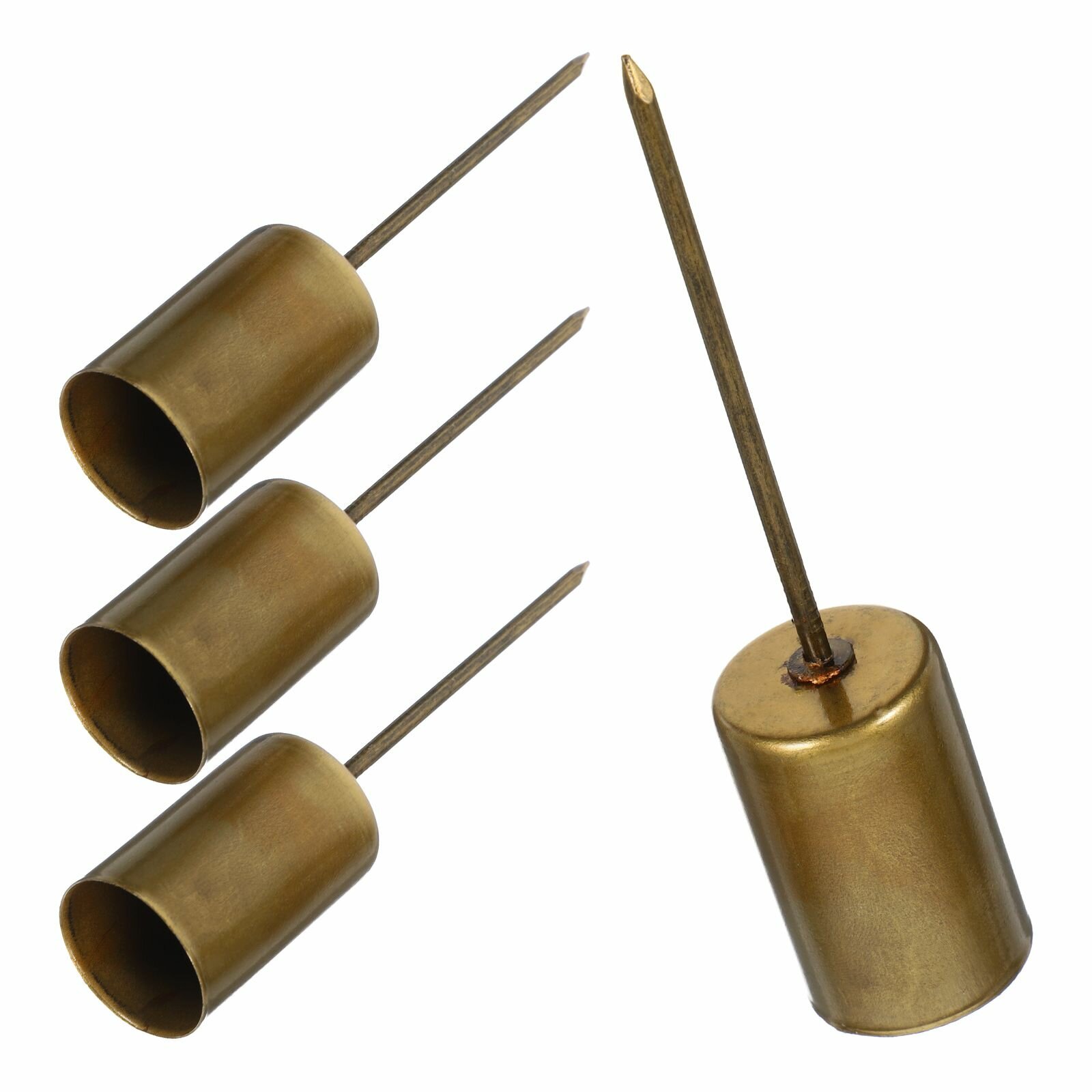 4 Шт Цветные Подсвечники С Иголкой Для Настольной Ёлки Рождества 11.40X2.50X2.50Cm=v=