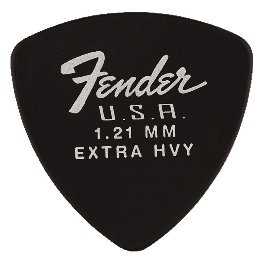 FENDER 346 DURA-TONE 1.21 12 PK BLK медиатор 1.21 мм, жесткий, цвет чёрный, 1 шт