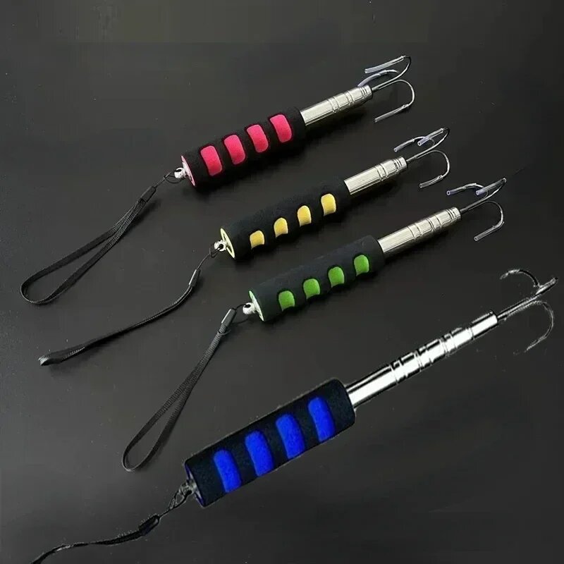 1 шт, телескопический рыболовный крючок из нержавеющей стали, тройной крючок, морская рыбалка, копье, телескопическая удочка, крючок, лодка, крючок для зимней рыбалки, кальмара