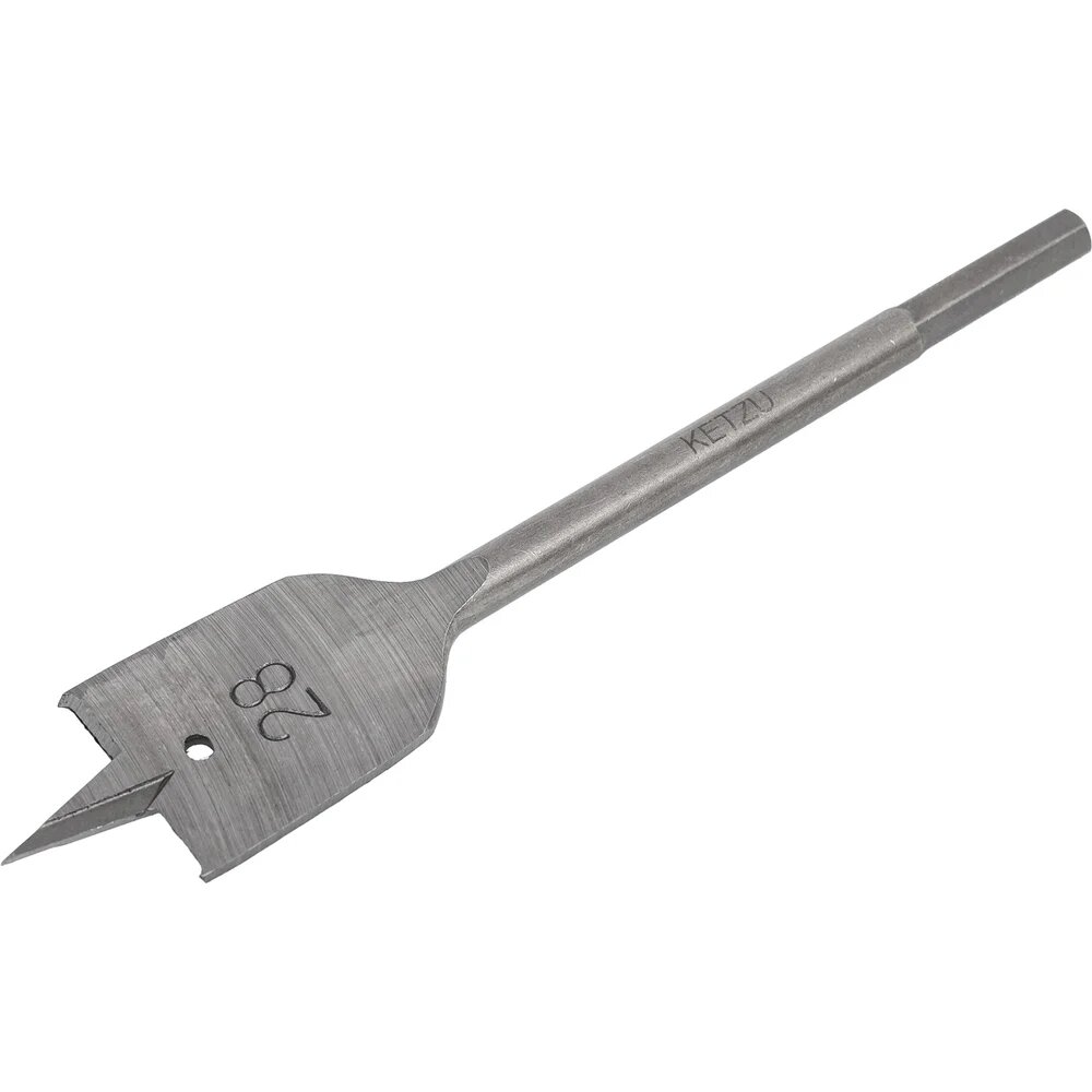 Сверло, 28, перовое по дереву 28 мм KETZU 530833, сверления подрозетников, используется