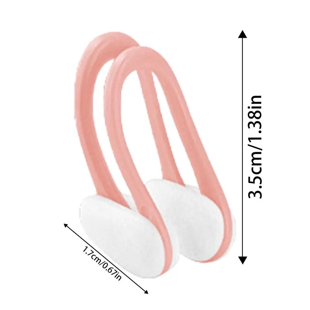Профессиональный зажим для носа Nose Clips for Swimming Розовый, Pink