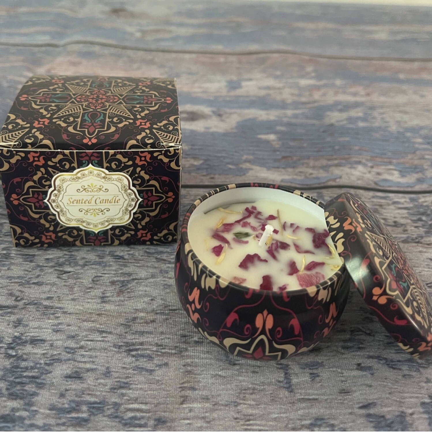 Подарочная коробка "Элегантная русская классика", для ароматических свеч, 1 шт