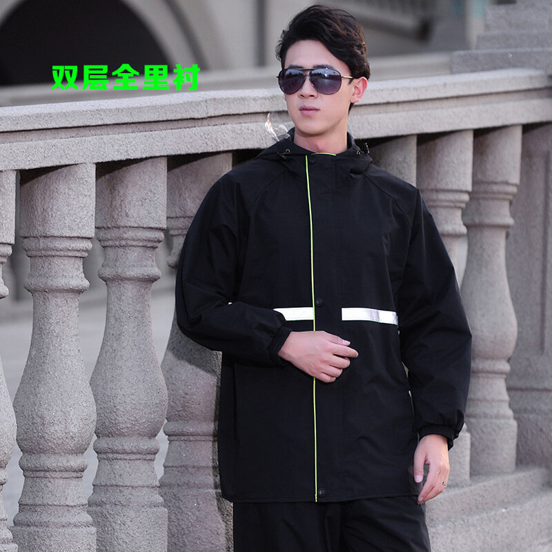 Дождевик, для мотоциклов и электромобилей, желтый, двухслойный, раздельный, размер XXXXL