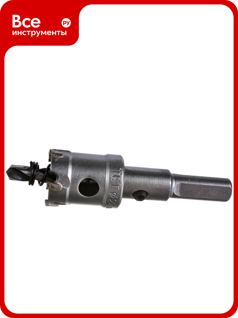 Коронка, 22, по металлу кольцевая в сборе 22 мм Novocraft HSM657087022, 6х57 мм, нержавеющей стали