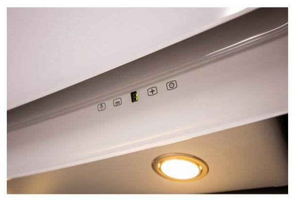 Вытяжка наклонная кварц 90П-1000-Е4Д белый/белый ELIKOR