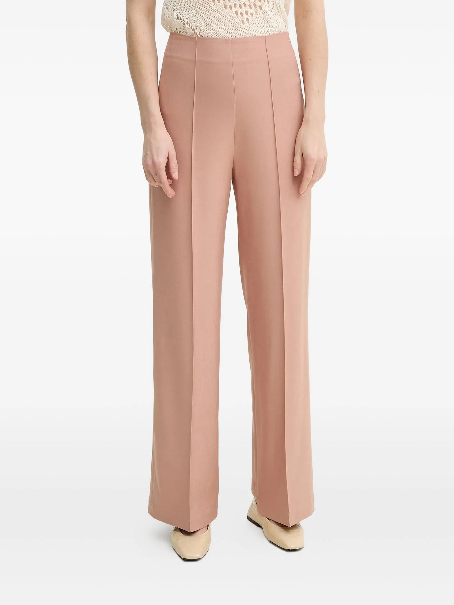 Брюки Wrap-front split-hem trousers