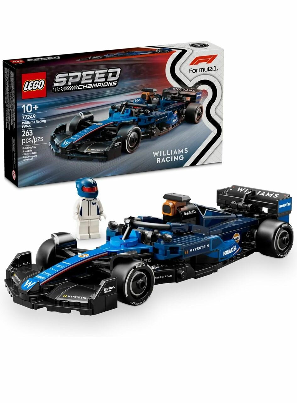 77249 Конструктор LEGO Speed Champions Williams Racing FW46 F1 Race Car Гоночный автомобиль 263 деталей