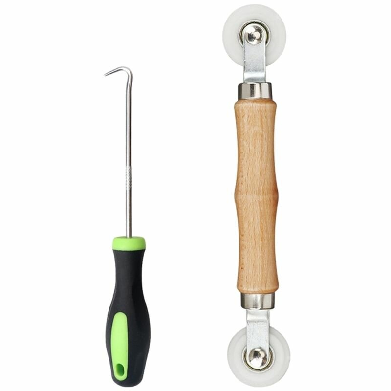 Комплект из 2 частей, устройство для смены дверных и оконных сеток, крепления прижимной планки-колесо прижима пластиковых окон плюс