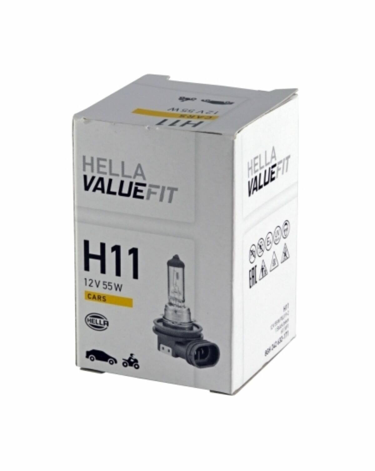 Лампа Hella Галогеновая H11 Pgj19-2 55W(Hella 8Gh 242 632-171)