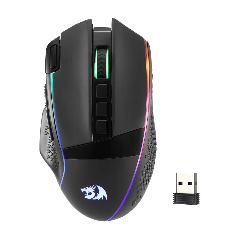 Redragon M991, черная беспроводная мышь, 26000 DPI