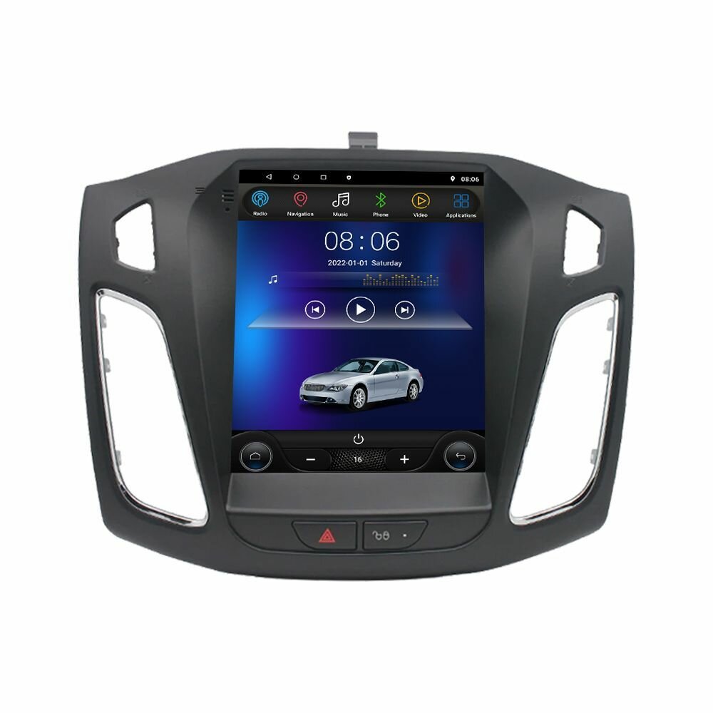 Для Андроид Форд Фокус/Ford Focus 3 Mk3 2011-2017 S2 1+16G Автомагнитола WiFi, GPS, Bluetooth навигатор-Мультимедиа автомабиля