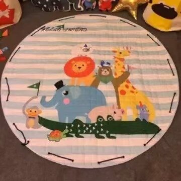 Детская подушка-мешок для ползания малыша по полу, ковру в детской комнате, круглая развивающая игра, мягкий теплый новорожденный ребенок 150 см