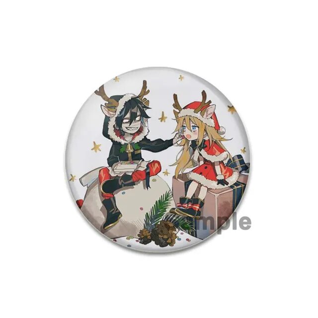 58 мм аниме «Ангелы смерти», заколки на пуговицах, милая интересная брошь с персонажем для рюкзака, украшения одежды, модные подарки