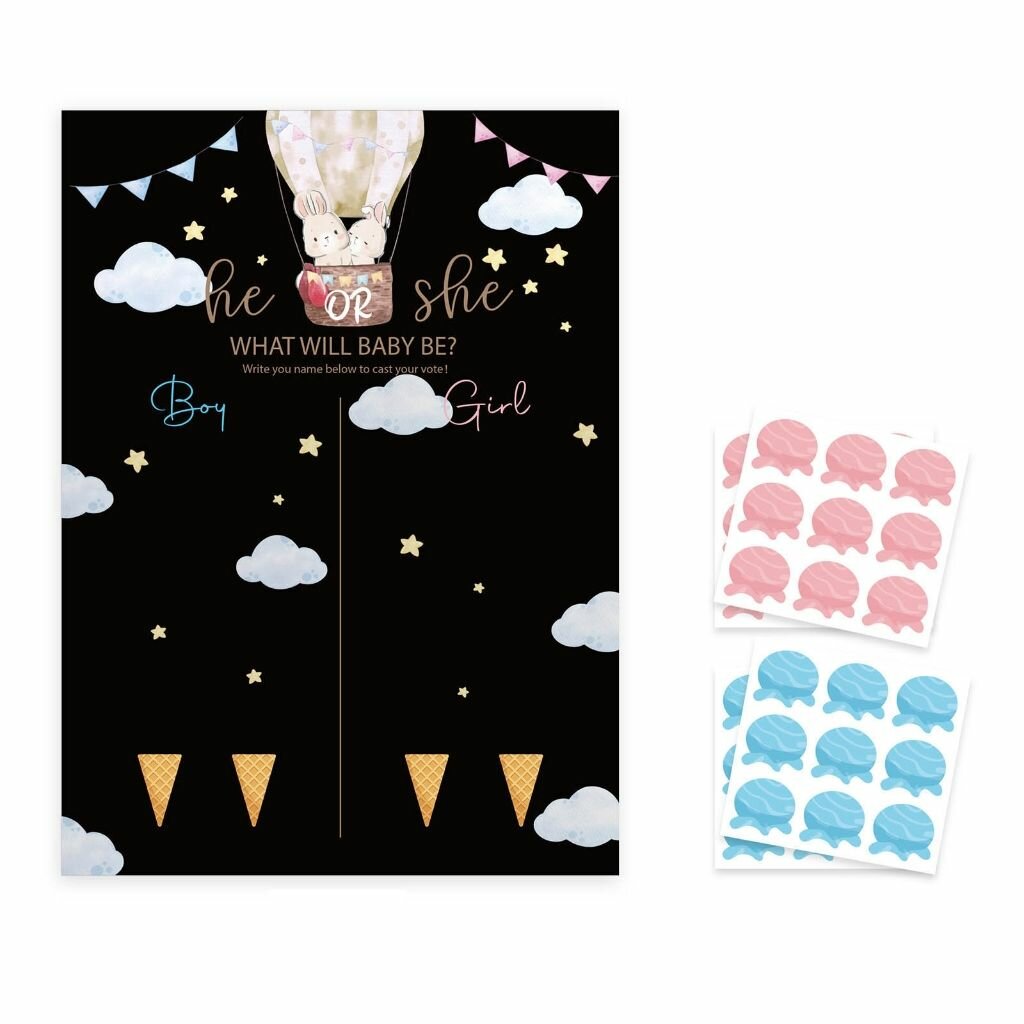 Плакат с предсказанием пола 9015008 ta4 ice cream bunny