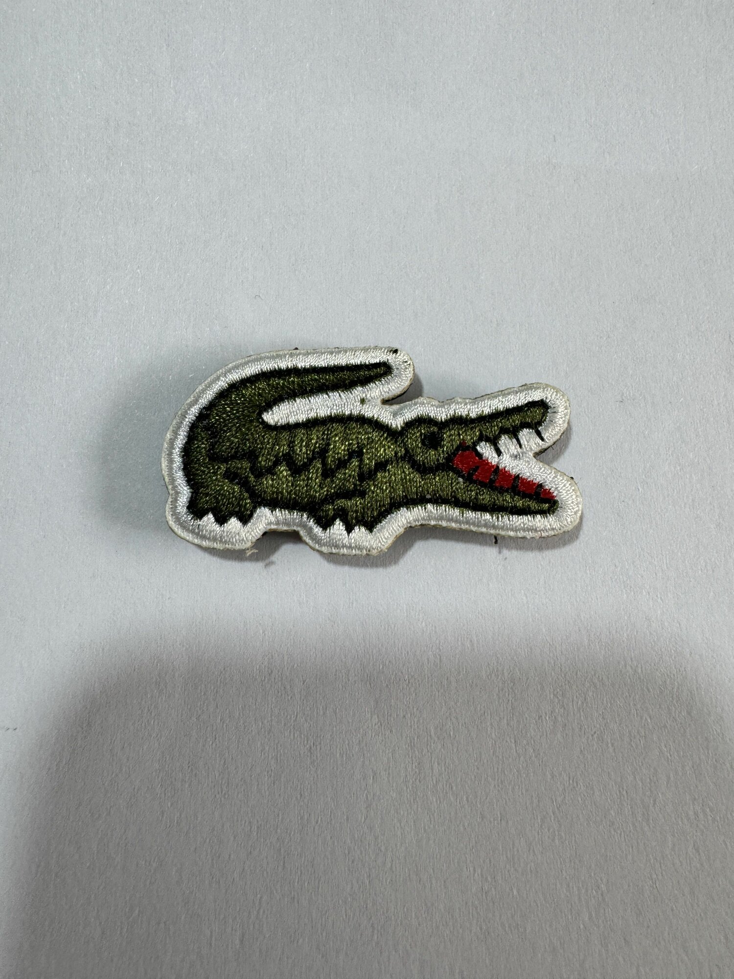 Логотип-нашивка LACOSTE с вышитым крокодилом на липучке, 45 мм, для рубашек, курток, рюкзаков и стильной персонализации одежды