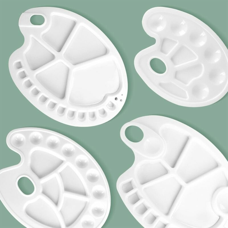 Палитры для красок, пластиковые поддоны для детей, школьников, взрослых, краски для художественного проекта, акварельная живопись