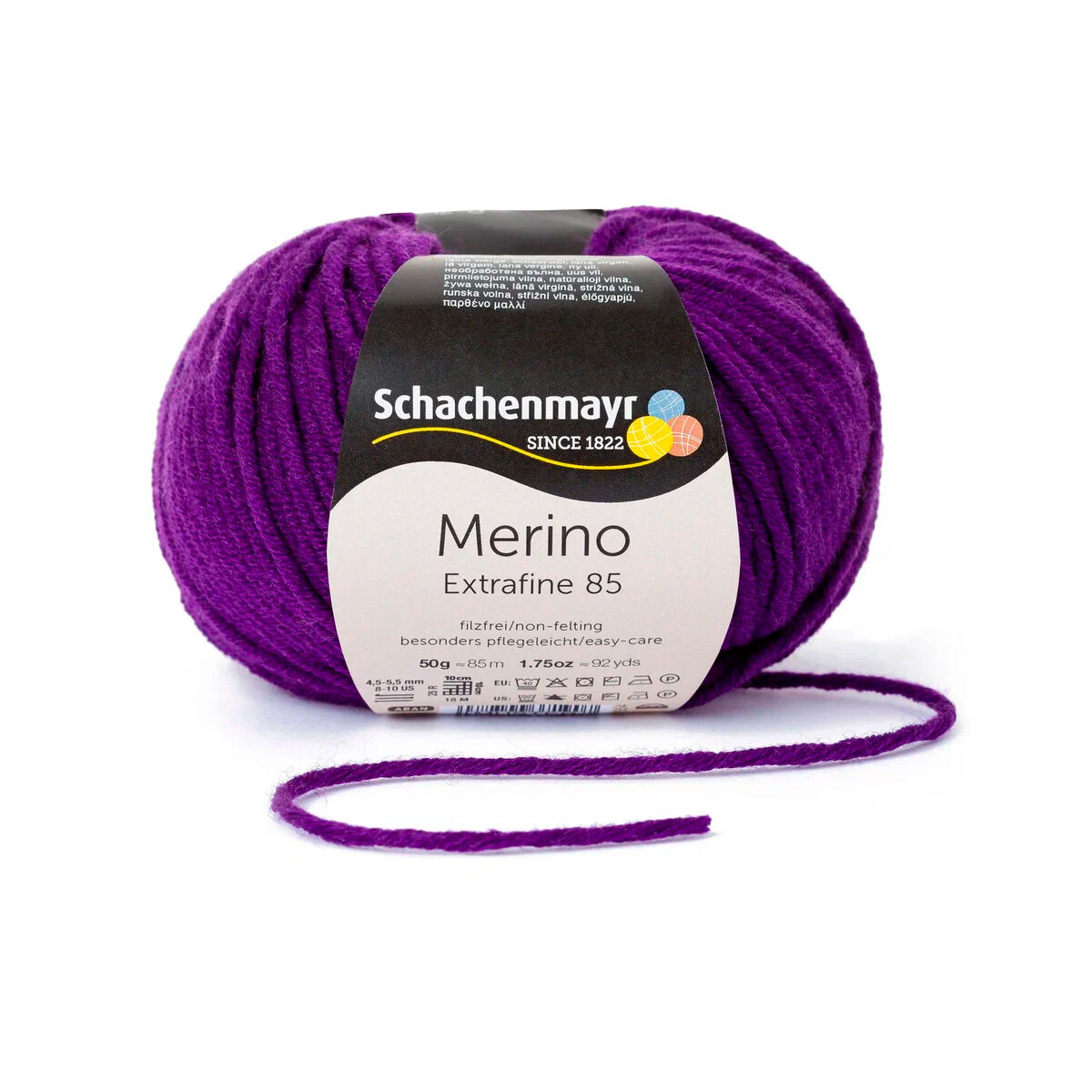 Merino Extrafine 85 /Мерино Экстрафайн 85/ пряжа Schachenmayr Merino, MEZ, 9807554 (00248, *, clematis (клематис), фиолетовый)