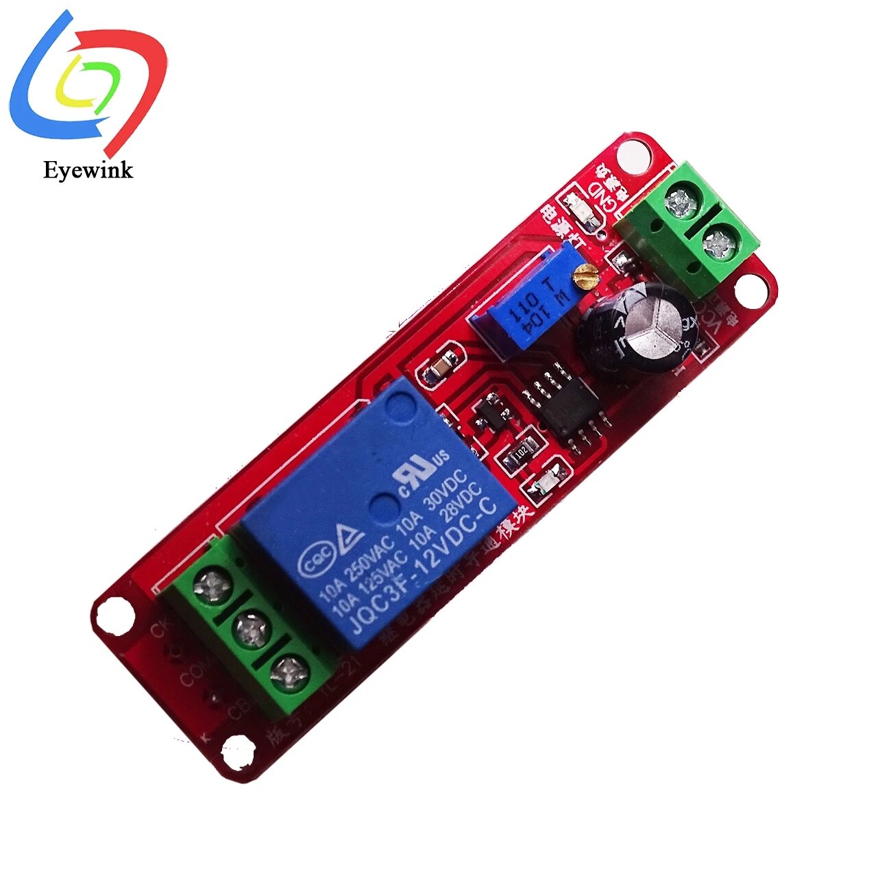 EYEWINK Delay Timer Monostable Switch Relay Module NE555 5V 12V 12V