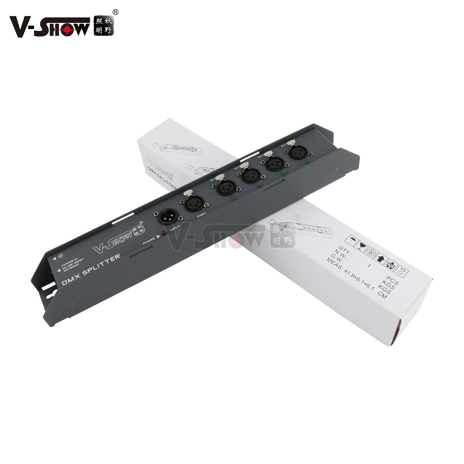 VShow DSP04 DMX разветвитель 4 порта Нет