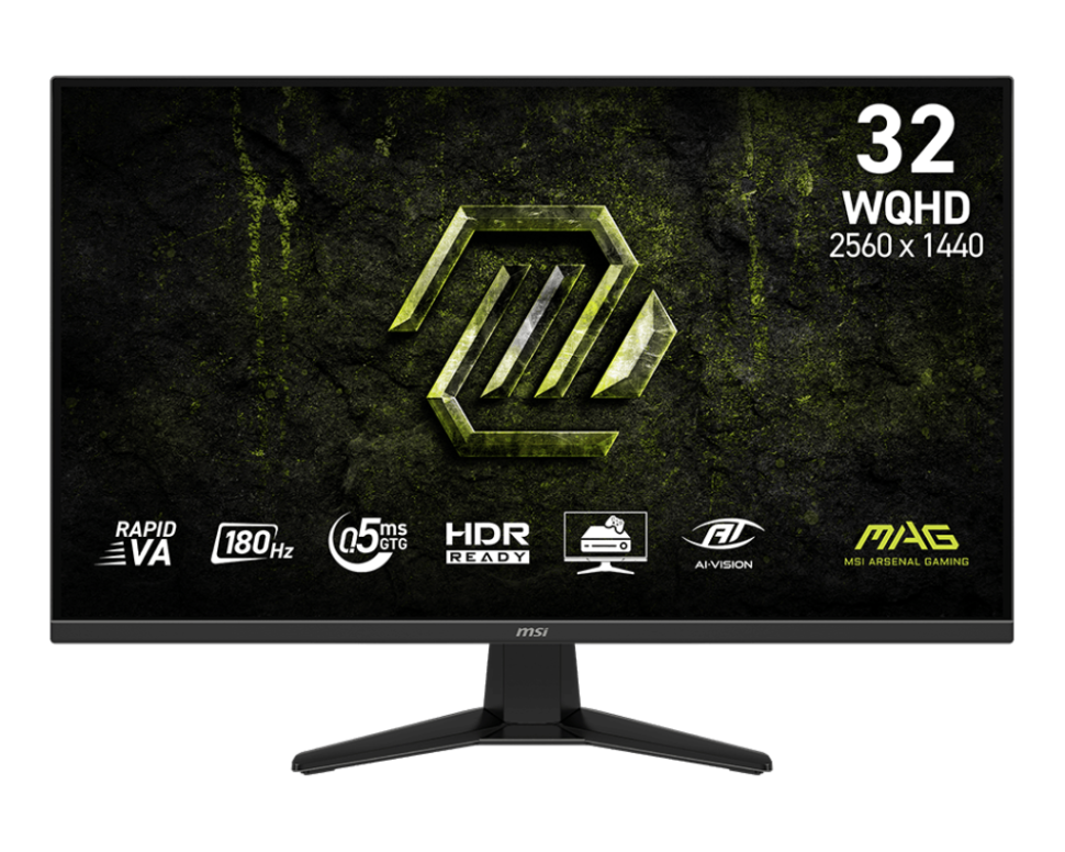 31.5" Монитор MSI MAG 325QF E18V, 2560x1440, 180 Гц, VA, 3500:1, 300 Кд/м², черный