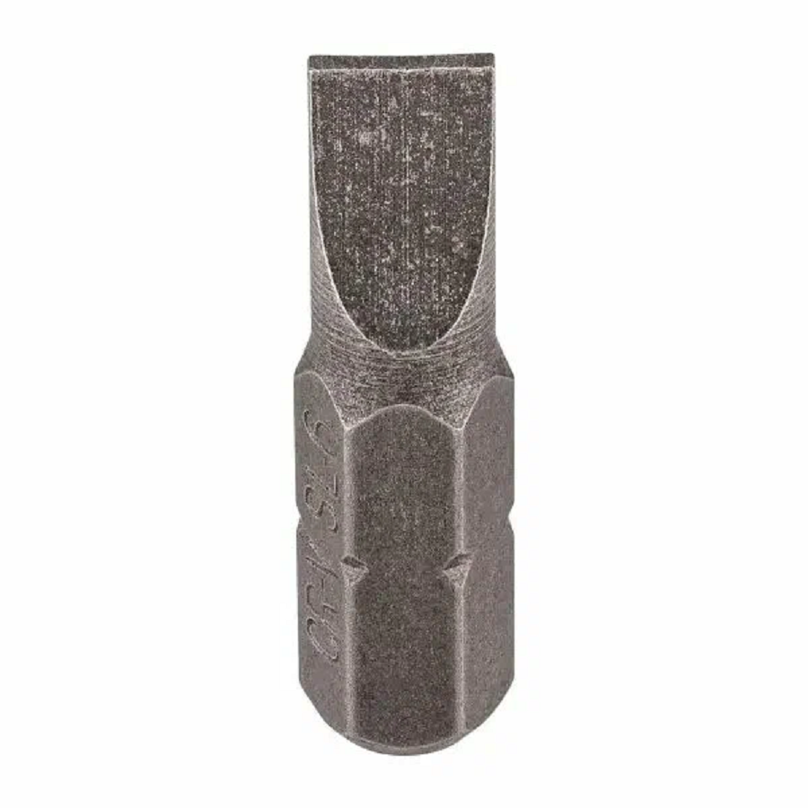 Бита шлицевая ROCKFORCE SL6, односторонняя, хромованадиевая сталь, 6х25 мм L