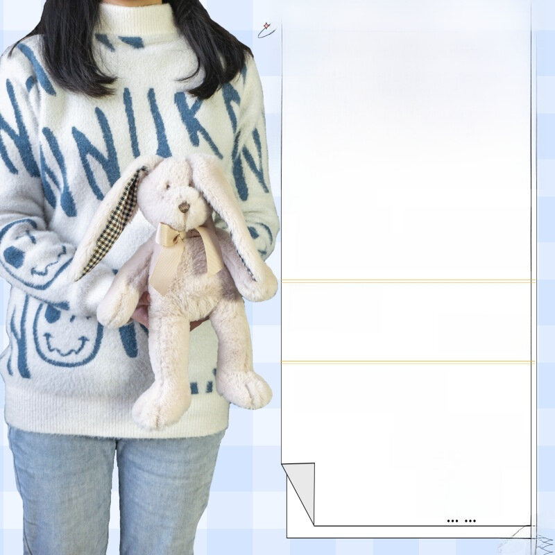 Прямые продажи завода Барни кролик кукла подарок мягкая игрушка животное подарок кукла домашняя мягкая кукла опт (Версия из пледового ткани Барни кролик труба полная длина 31см, серия куклов Барни Кролик)