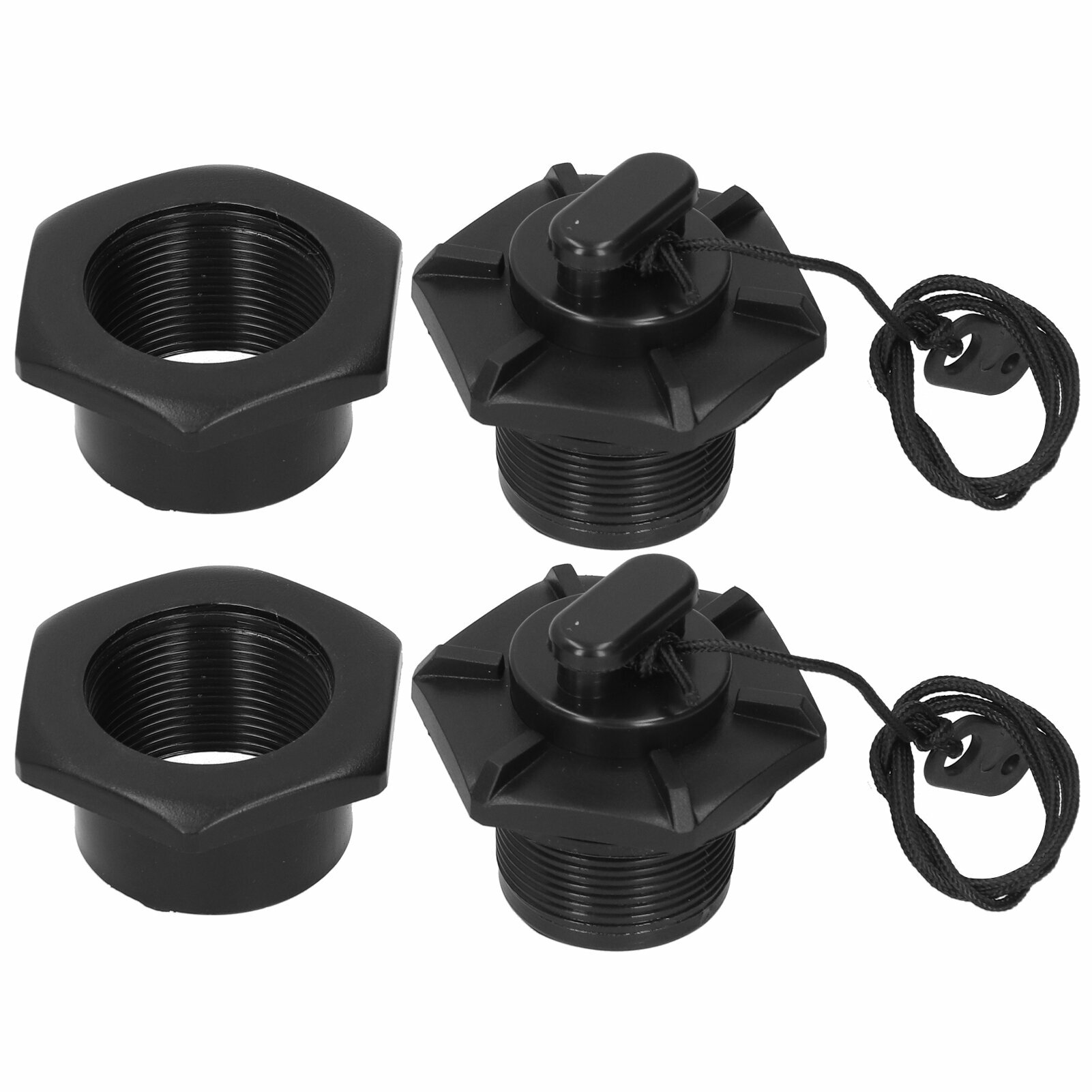 2 шт. шестигранных сливных клапана из ПВХ для замены надувных яхт, рыболовных лодок, каяков и каноэ.