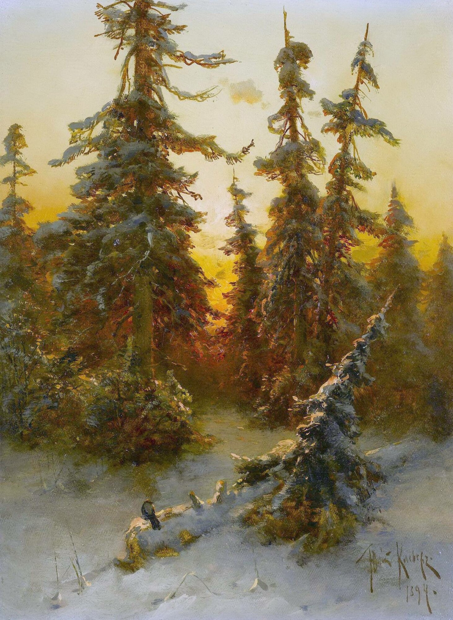 Картина Юлия Клевера Последнее Солнечные лучи 58х80 см