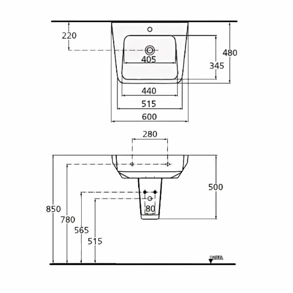 Полупьедестал для раковины Ideal Standard Imagine T402601