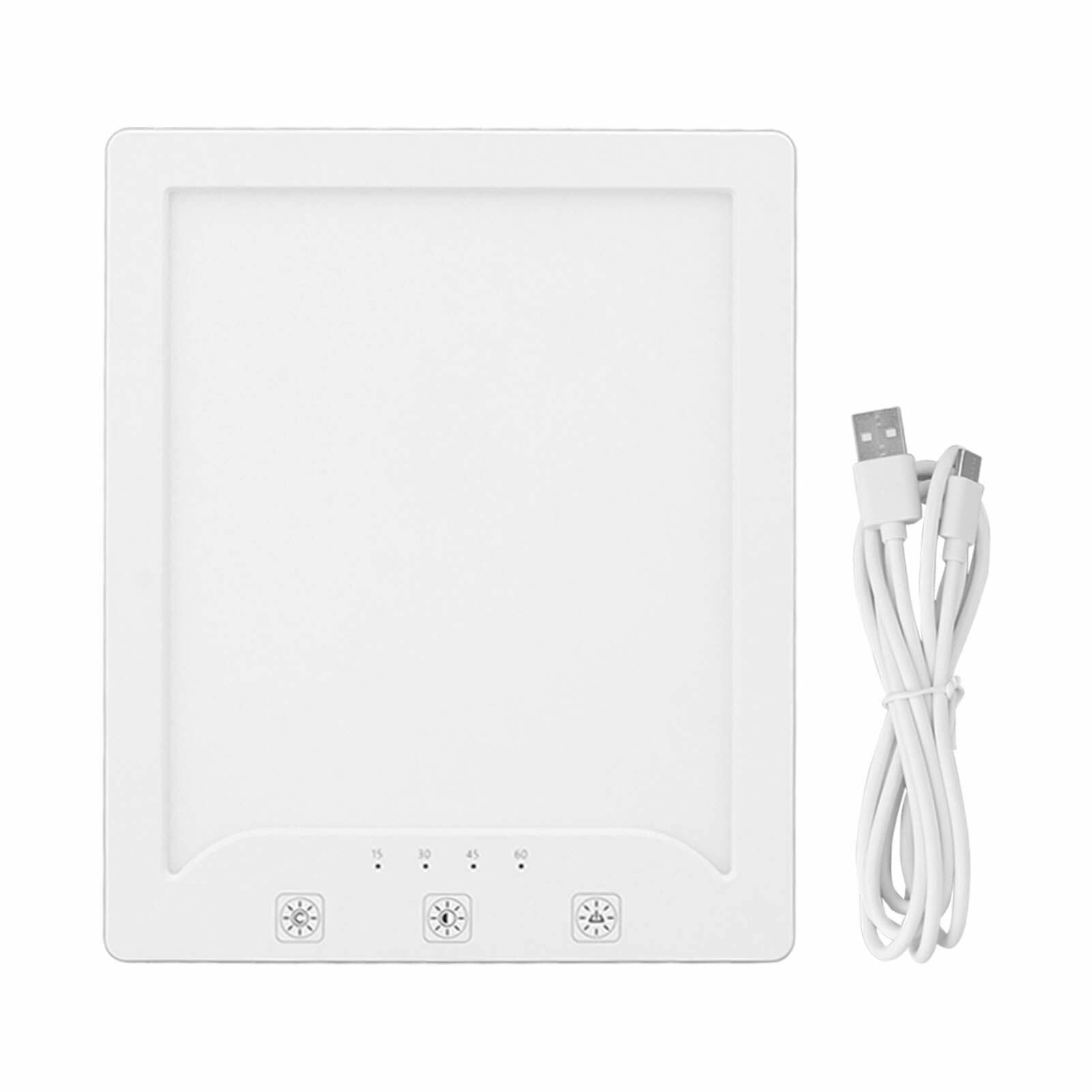 Светодиодная лампа для физиотерапии без УФ-излучения, имитирующая солнечный свет, USB-лампа от Солнца, без УФ-излучения, с 10000 люкс, 3 цветовыми температурами, 10 яркостью