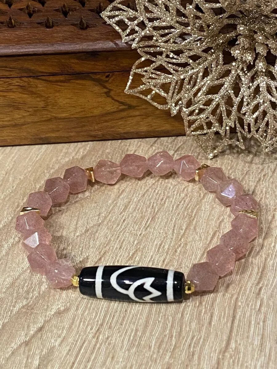 Браслет ДЕВЯТЬ ДРАКОНОВ, агат синтетический