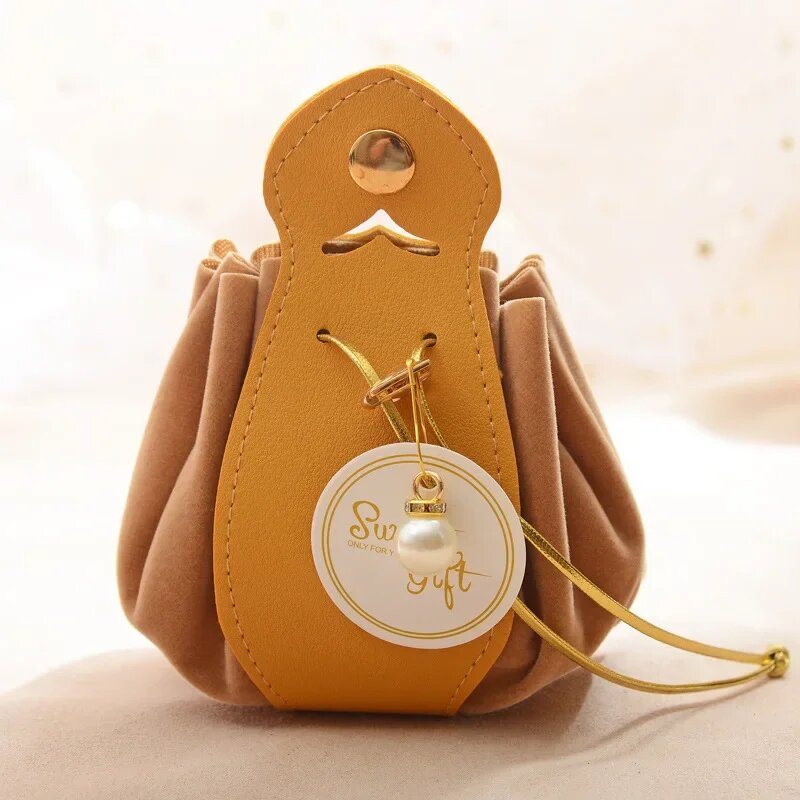 Кожаная сумка для костей Xatebe, кельтский дизайн yellow with pearl