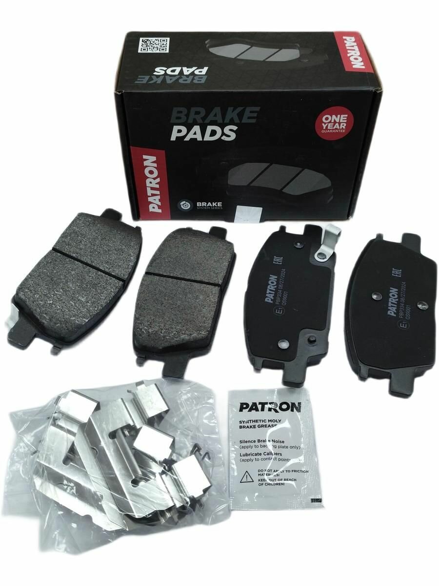 Колодки тормозные дисковые PATRON PBP334 CHEVROLET Malibu (Шевроле Малибу)
