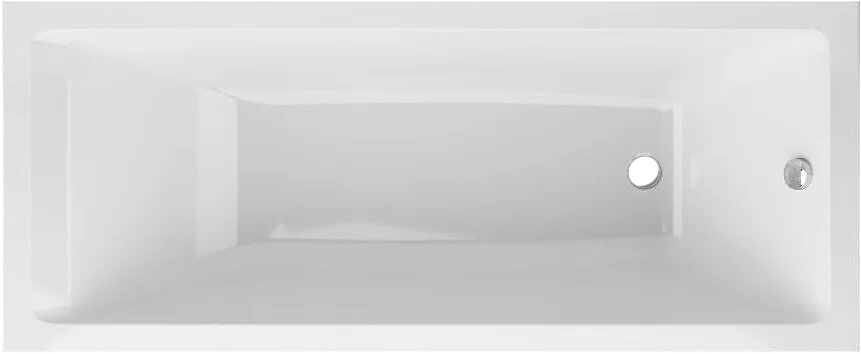 Акриловая ванна AM.PM Gem W93A 170x70, с каркасом, пристенная, белая, глянцевая, прямоугольная