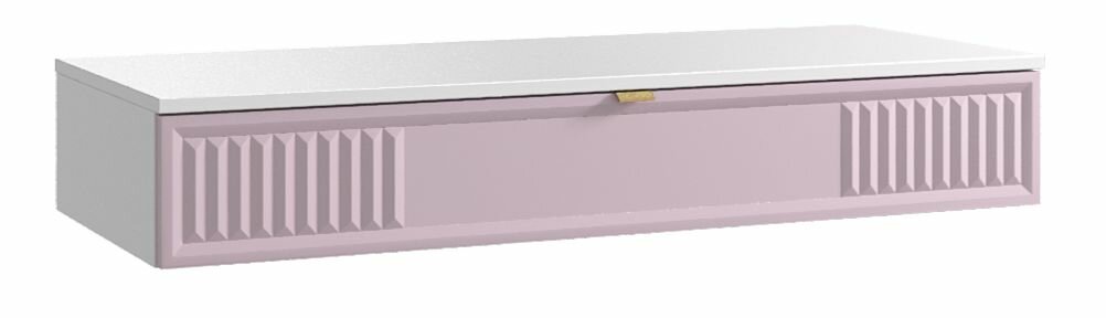 Консоль Владимирская мебельная фабрика "Спраут", ЛДСП, белая/розовая